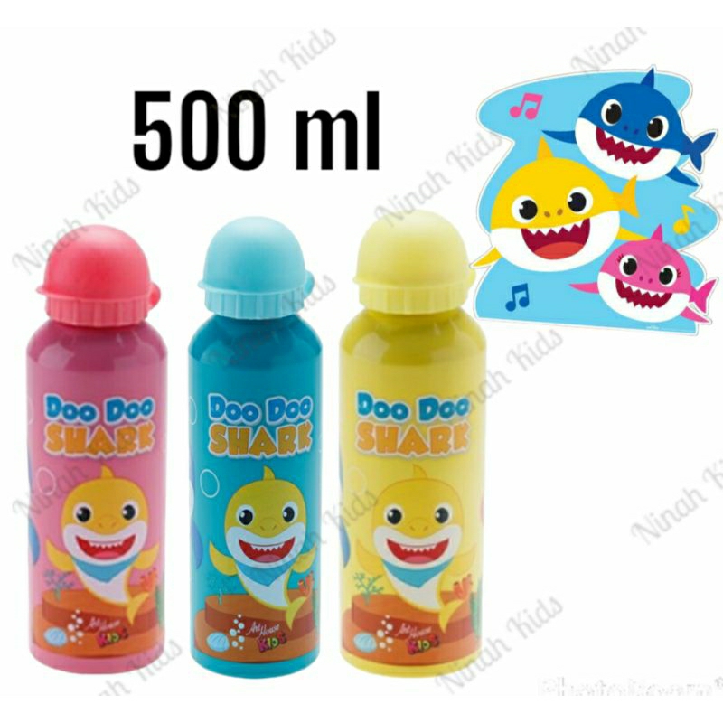 Garrafinha Inox de Água Suco Squeeze Infantil Bebê Baby Shark | Shopee ...