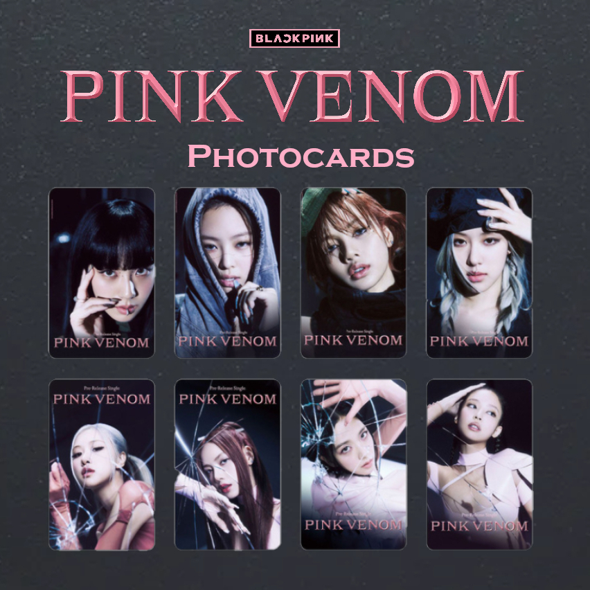 Kit 5 Photocards Blackpink Pink Venom Born Pink Colecionáveis Foto Idol ...