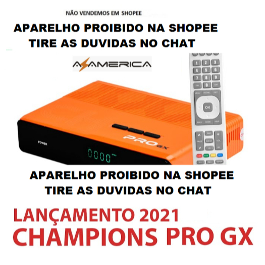 AZAMERICA RECEPTOR CHAMPIONS PRO GX | Shopee Brasil
