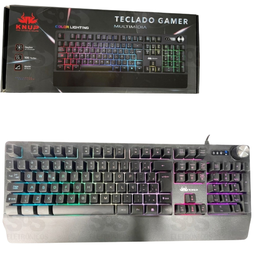 Teclado Gamer Mecânico Com LED Knup KP-TE101 | Shopee Brasil