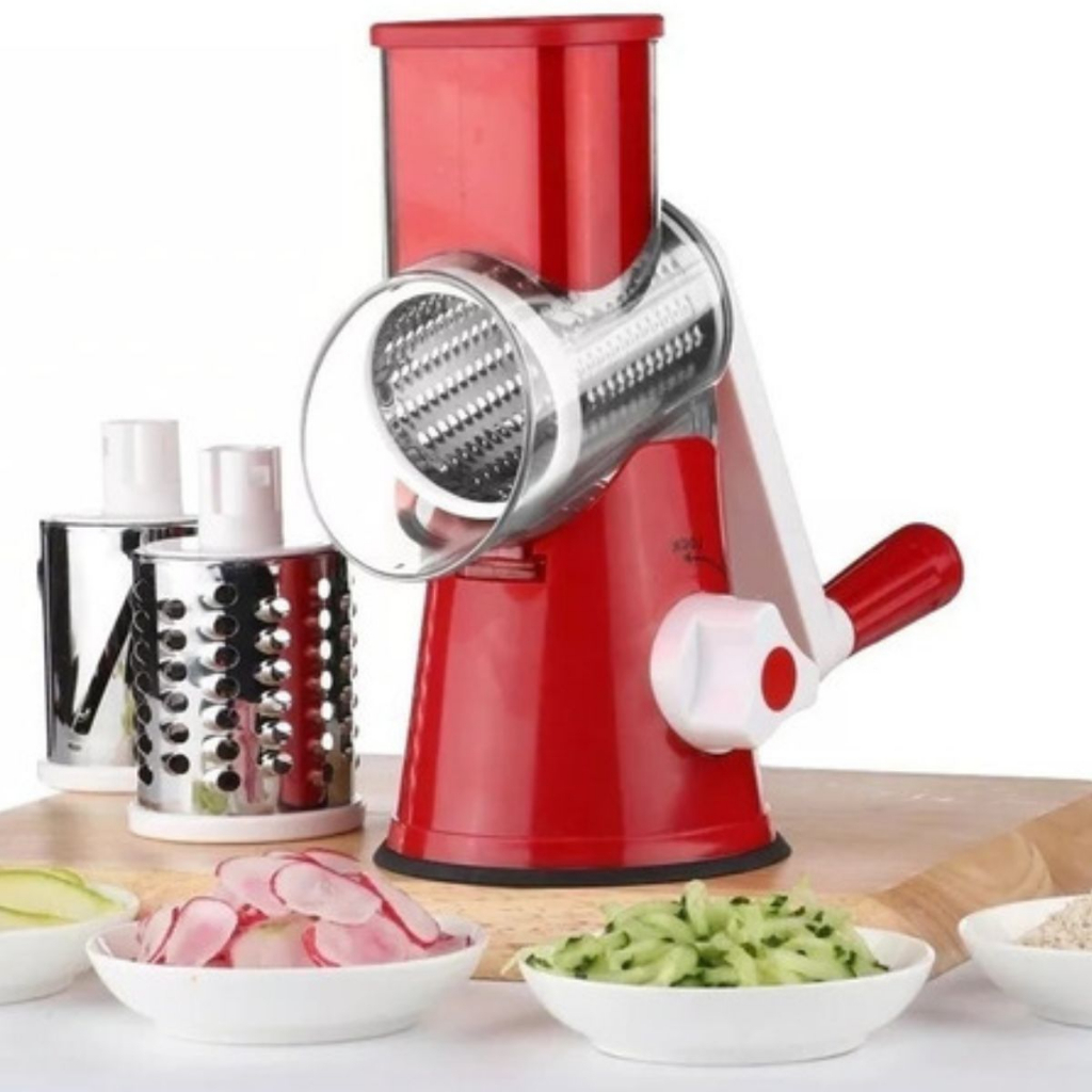 Ralador De Queijo Manivela Grande Profissional 3 Laminas | Shopee Brasil