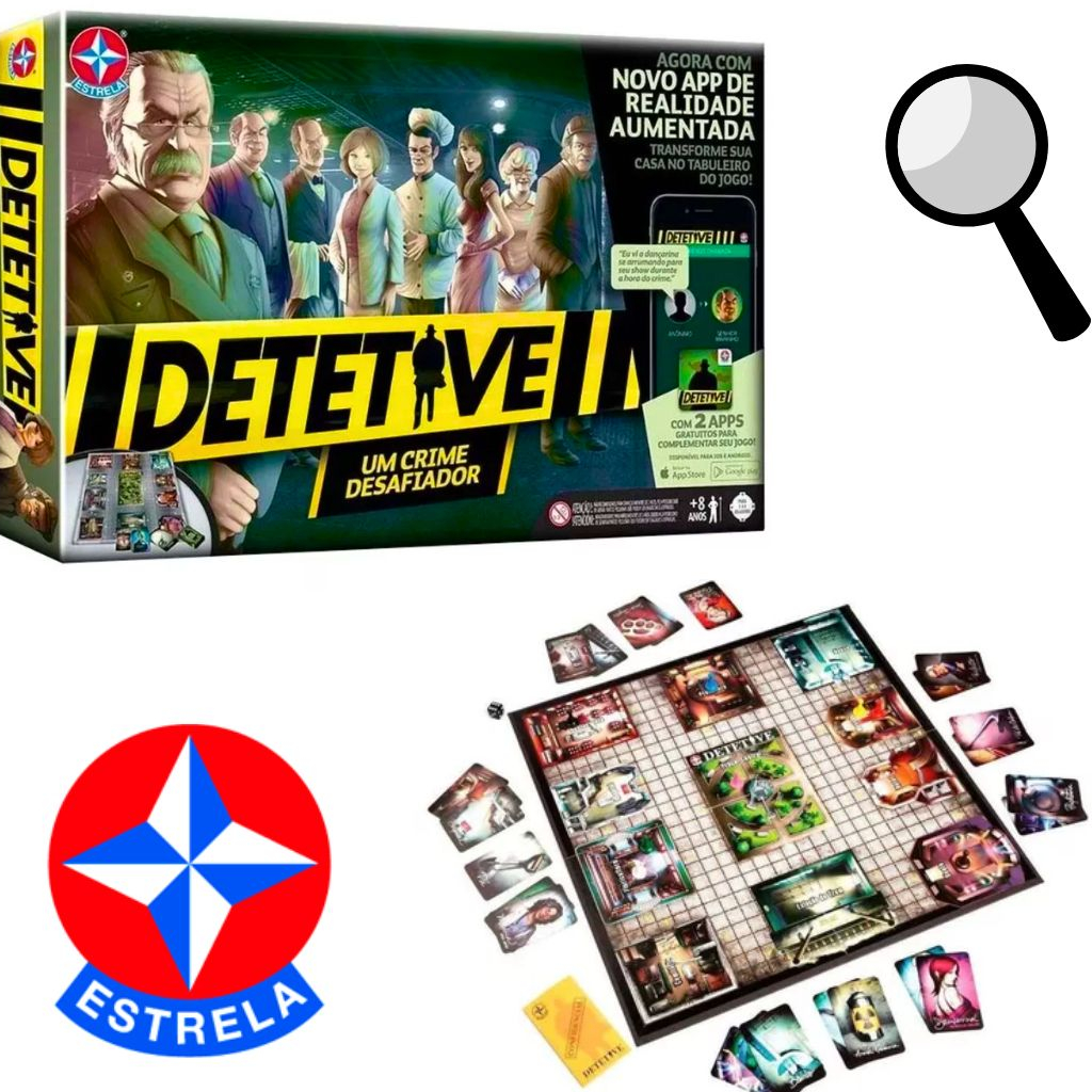 Jogo Tabuleiro Detetive Com Aplicativo Estrela | Shopee Brasil