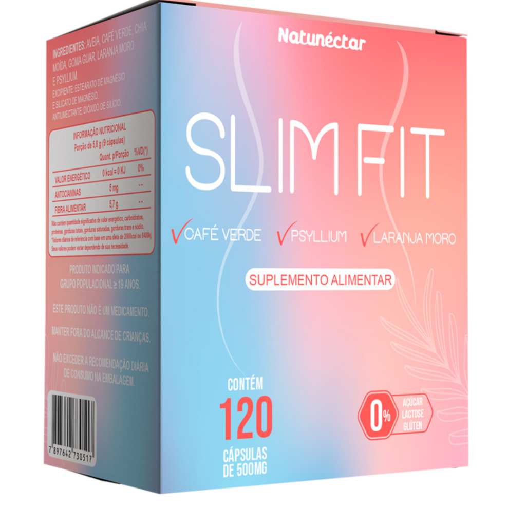 Slim Fit 120 cápsulas - Suplemento Alimentar Fibras - Natunéctar ...