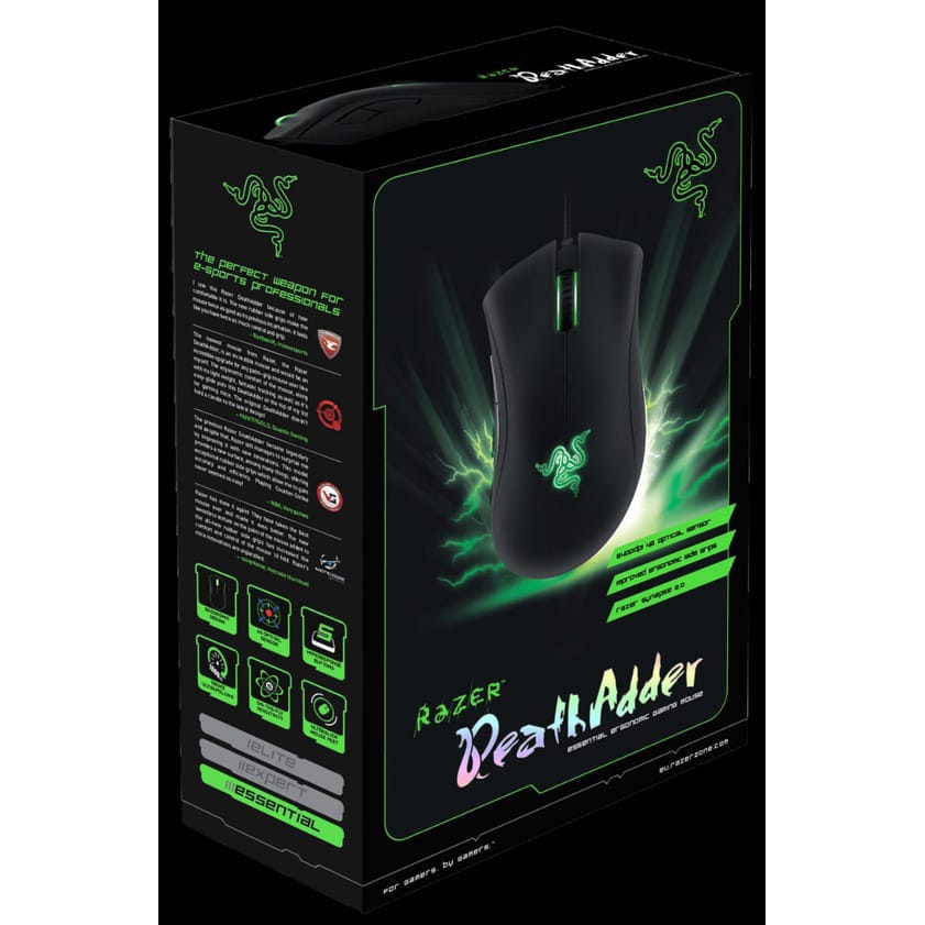 Razer deathadder essential wired gaming mouse 6400dpi professional ...