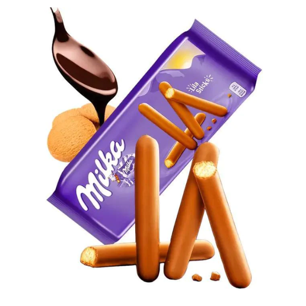 Biscoito Milka Choco Sticks 112g | Shopee Brasil