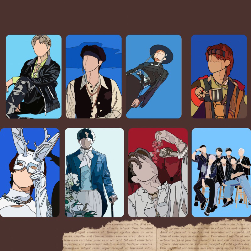Pack Cards fanmade BTS - Photofolio | Shopee Brasil