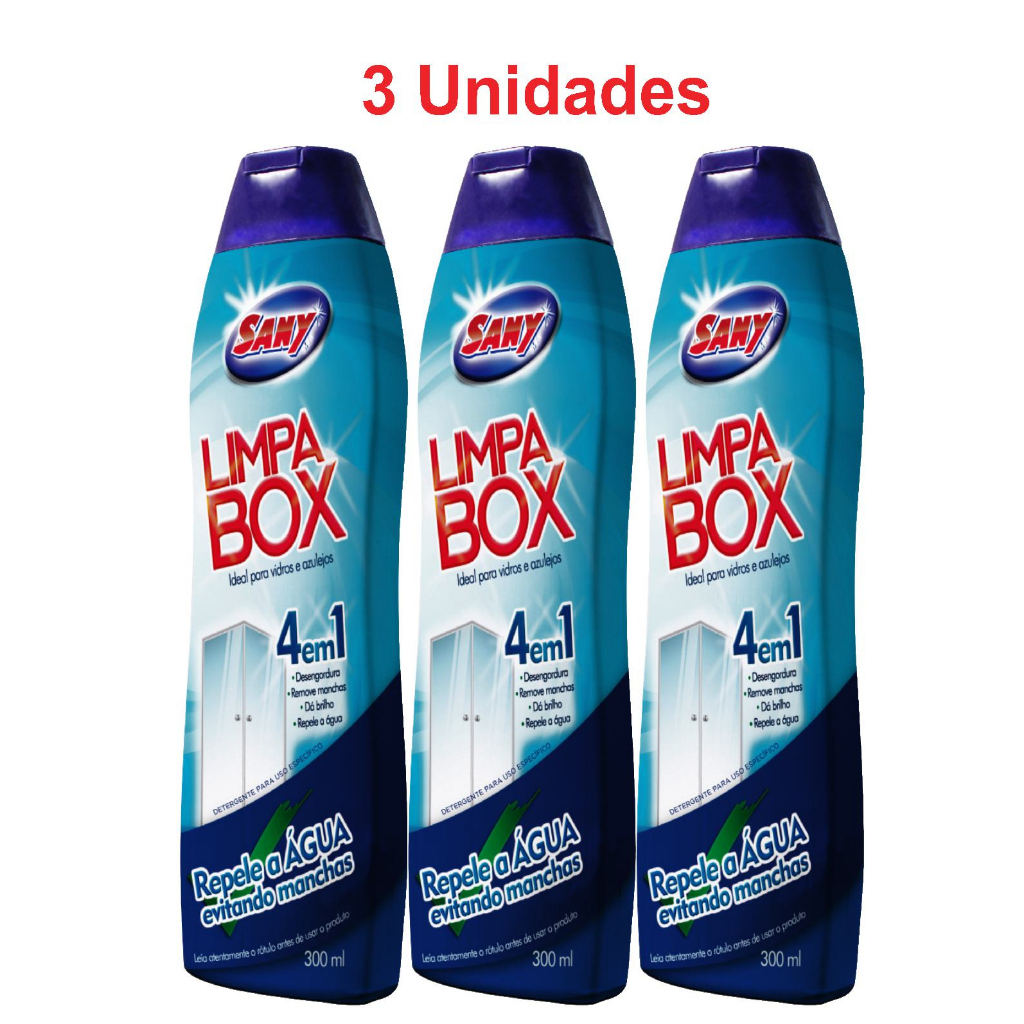 ** 3 Unidades ** Limpa Box | Limpa Vidro SanyMix | Shopee Brasil