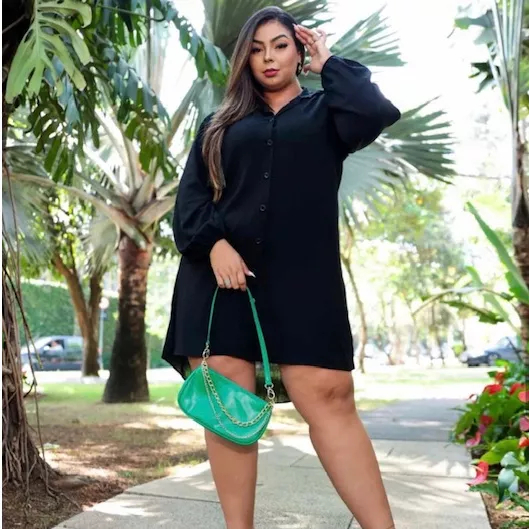 chamisse plus size | Shopee Brasil