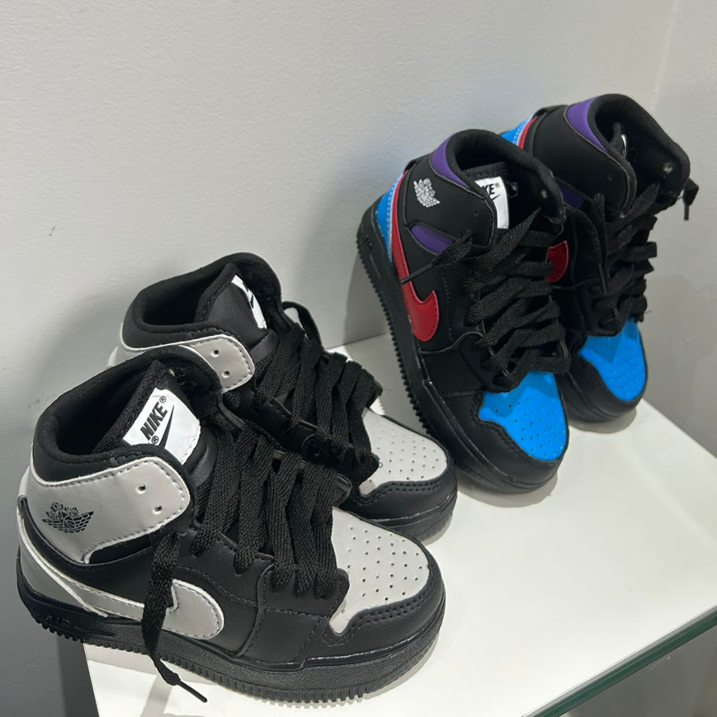 Tenis infantil nk jordan cano alto unissex estilo conforto | Shopee Brasil