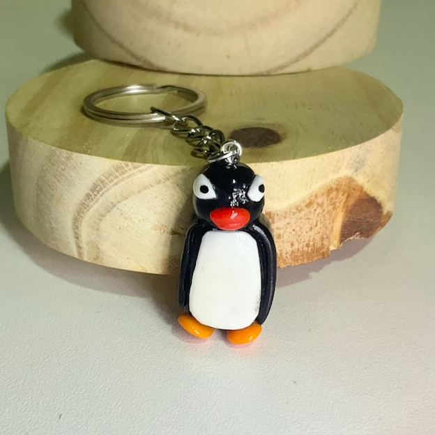 Chaveiro Pingu Meme Biscuit Desenho pinguim Animado | Shopee Brasil