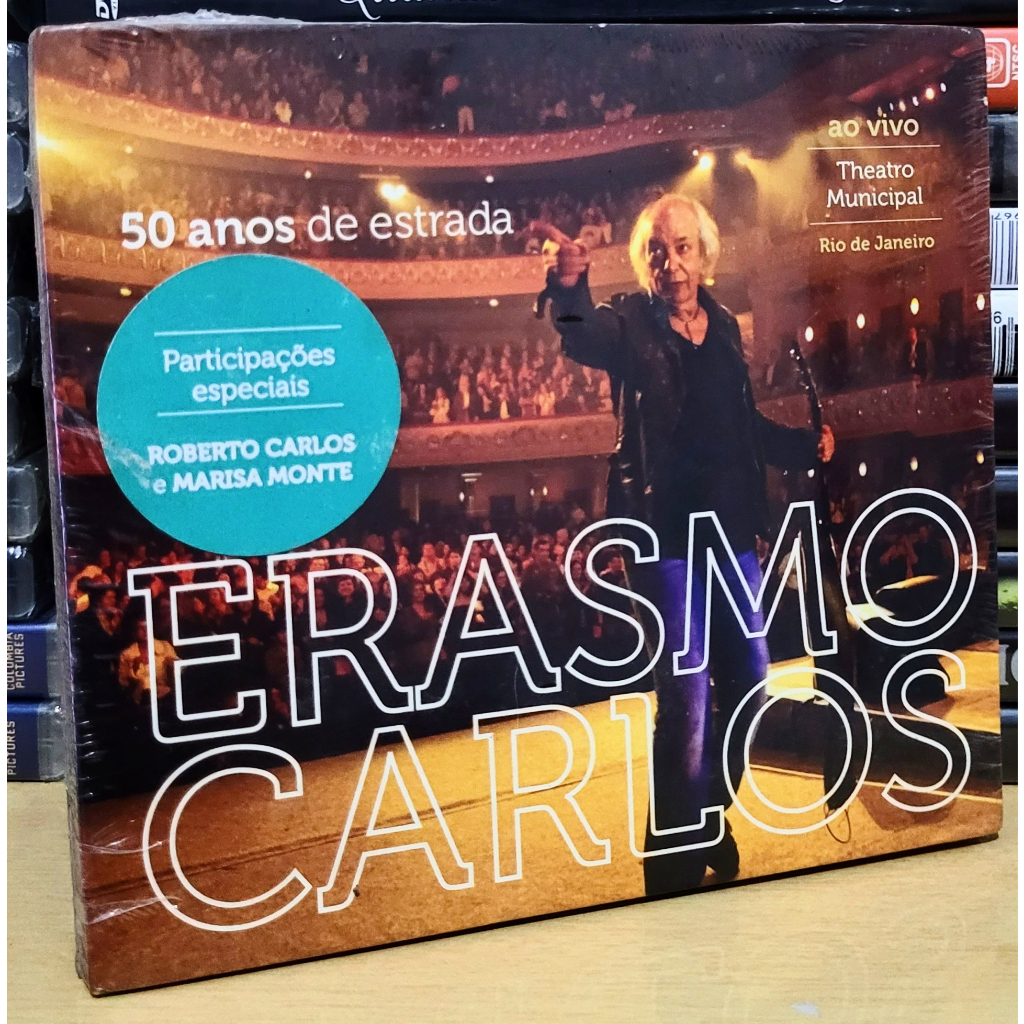 CD Duplo Erasmo Carlos 50 Anos De Estrada Ao Vivo (Original Lacrado ...