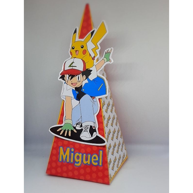 Caixa cone Pokémon personalizada 20 un | Shopee Brasil