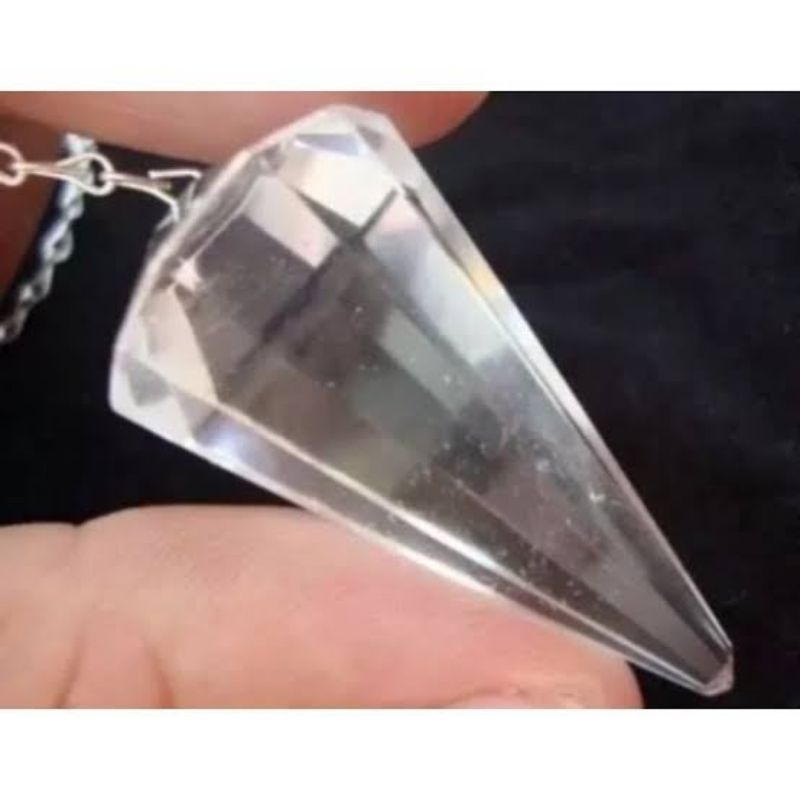 pêndulo de cristal quartzo transparente pedra natural | Shopee Brasil