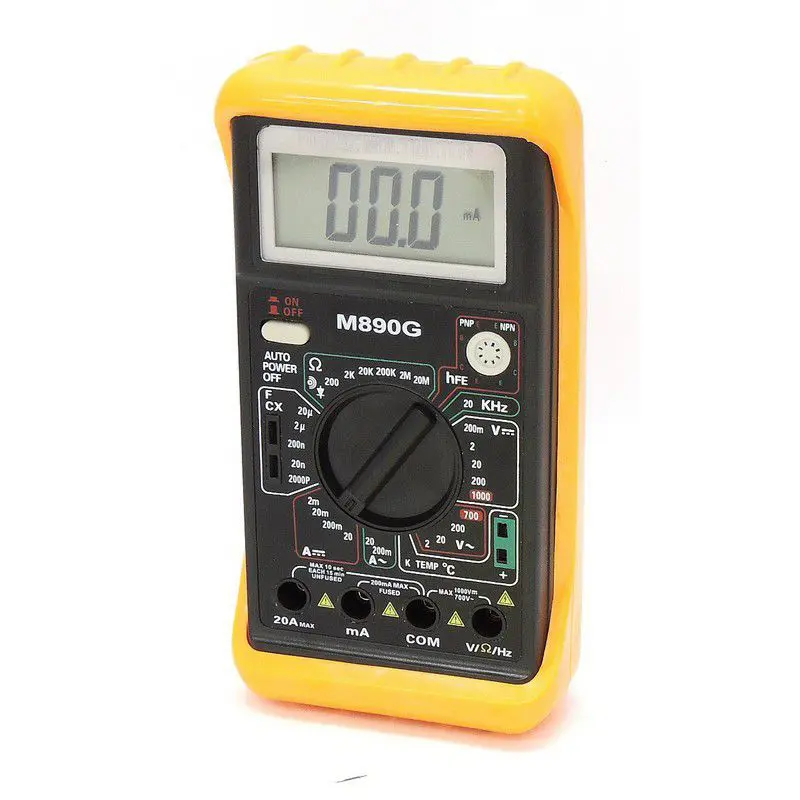 Multímetro Digital 20M c/ Capacímetro Beep e temperatura M890G | Shopee ...