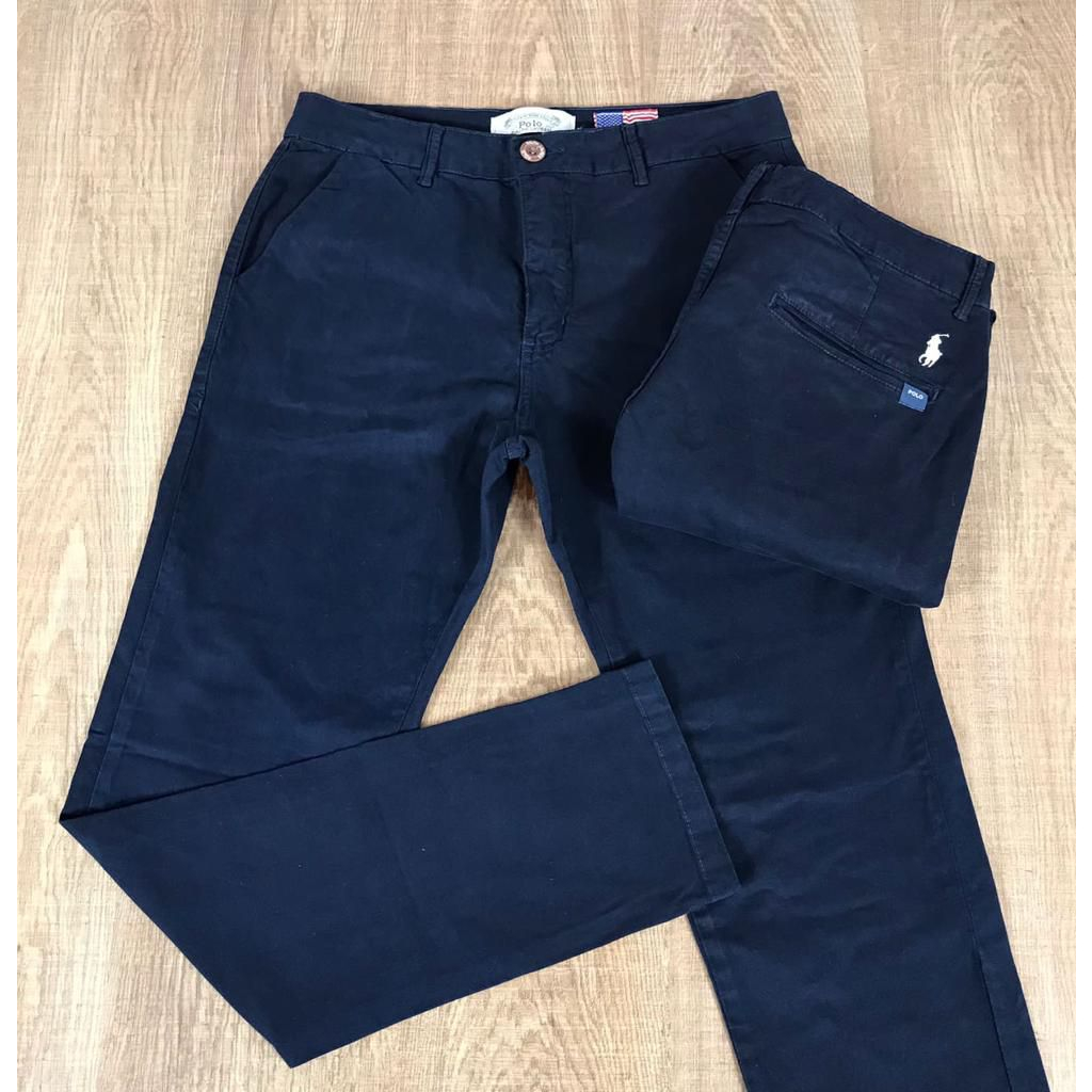 Calça Sarja PRL azul marinho | Shopee Brasil