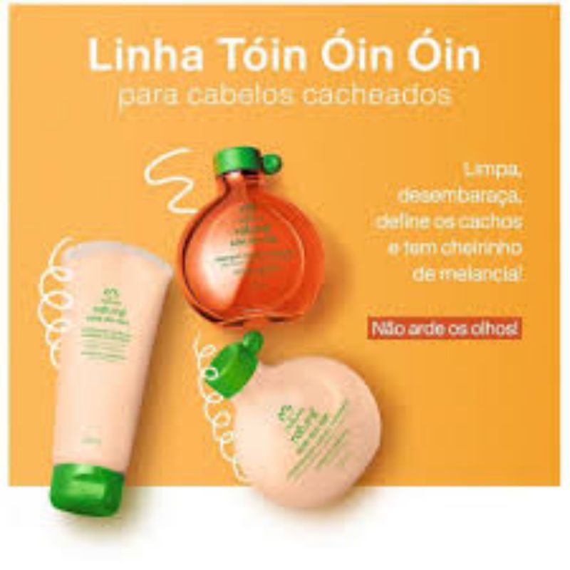 kit linha Nature toin oin oin cabelos cacheados. | Shopee Brasil