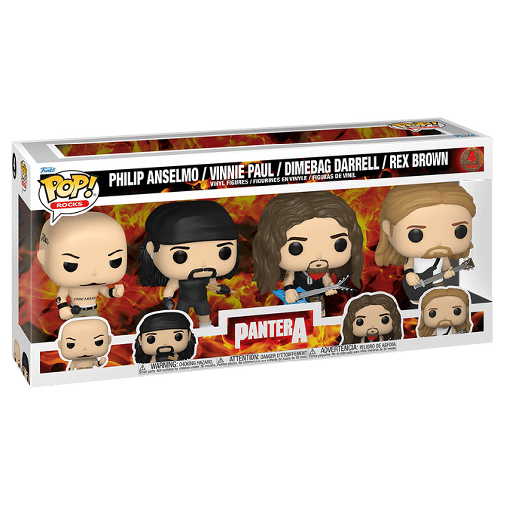 FUNKO POP ROCKS PANTERA - 4-PACK | Shopee Brasil