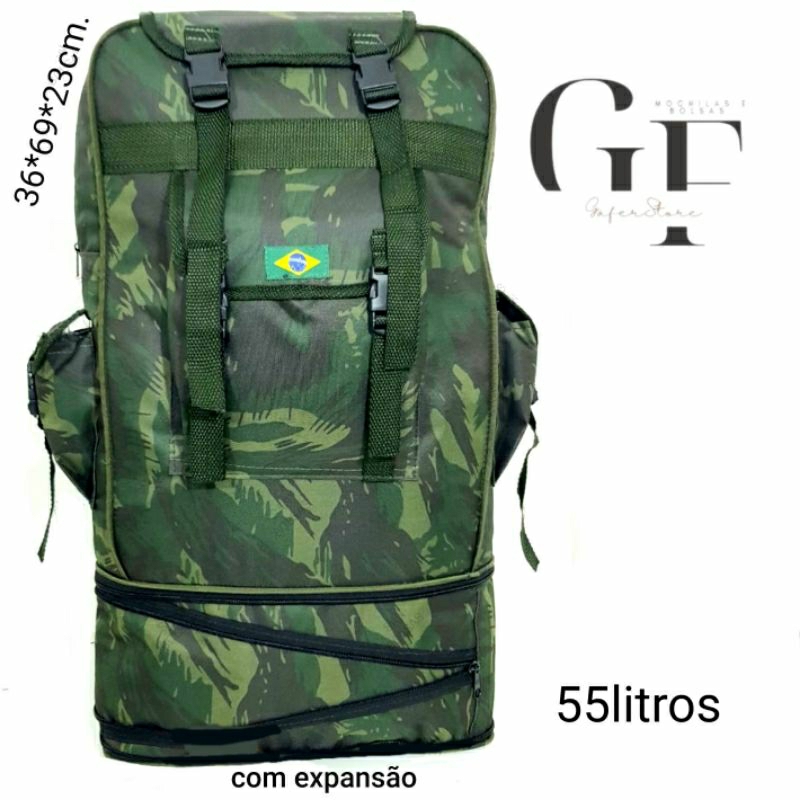 Mochila camping Militar 503 | Shopee Brasil