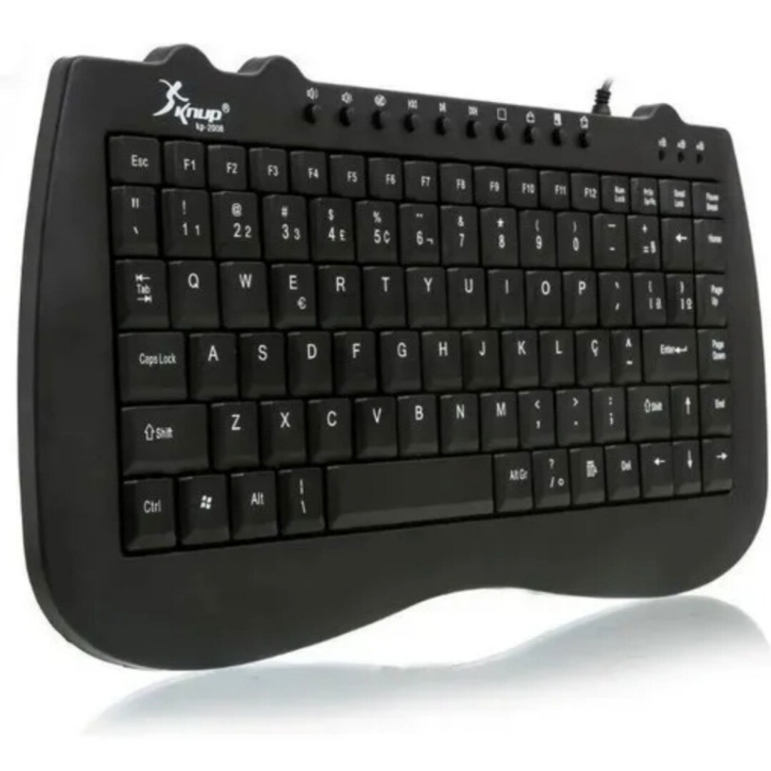 TECLADO KNUP MINI KP-2008 PRETO | Shopee Brasil