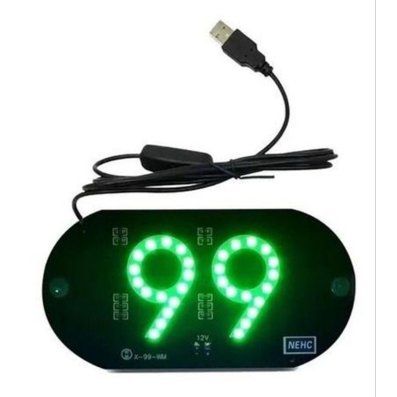 Plaquinha Placa Led 99 Pop Taxi Usb Motorista De Aplicativo | Shopee Brasil