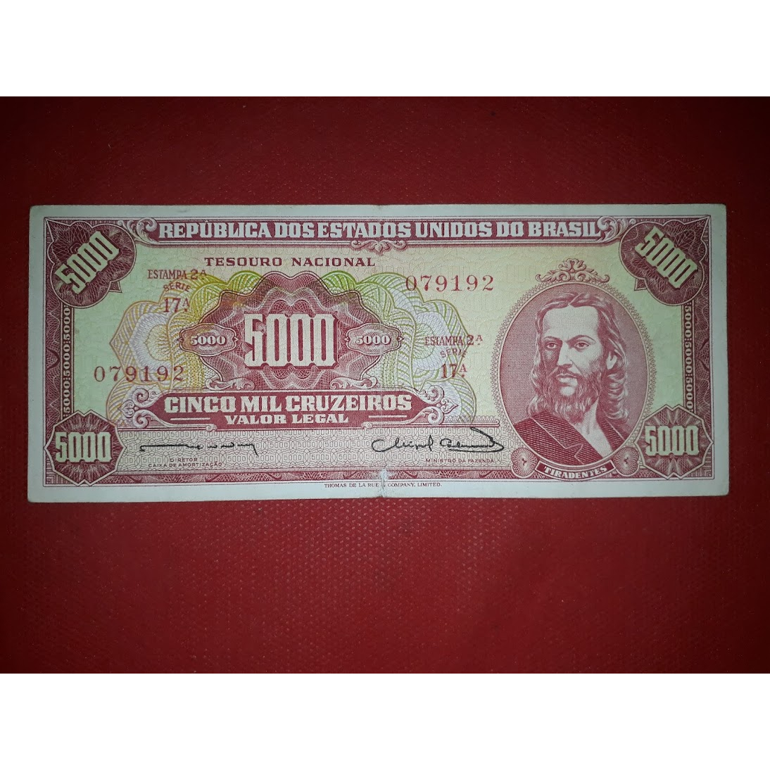 Cedula C 107 5000 Cruzeiros 1963 - MBC | Shopee Brasil