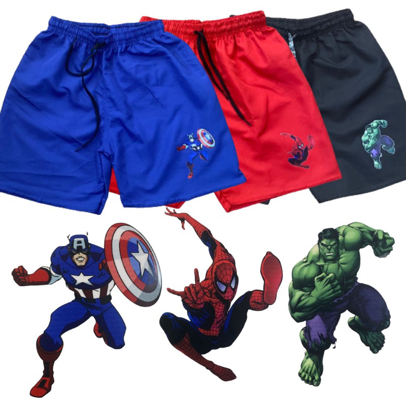 Kit 3 Bermuda Infantil De Personagens | Shopee Brasil