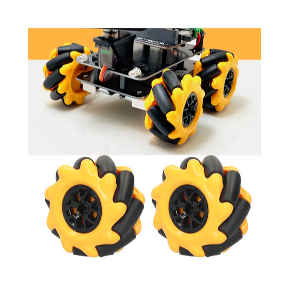 Roda De Carro Robô Inteligente Omnidirecional Mecanum | Shopee Brasil