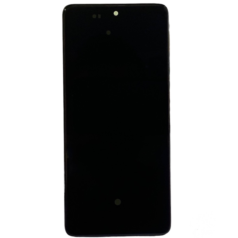 tela frontal touch display Samsung A71/A715 original oled com Aro: funciona biometria | Shopee ...