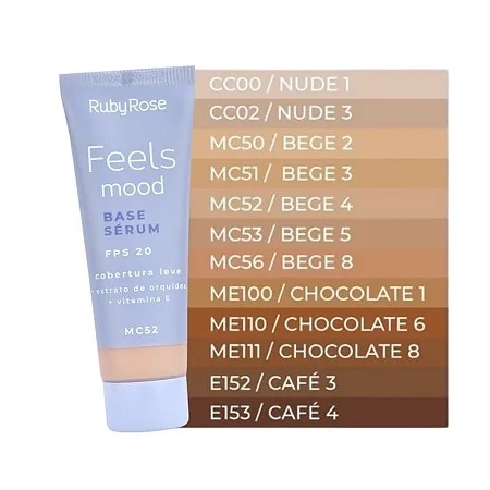 Base Fluida Feels Mood MC50 - Ruby Rose | Shopee Brasil