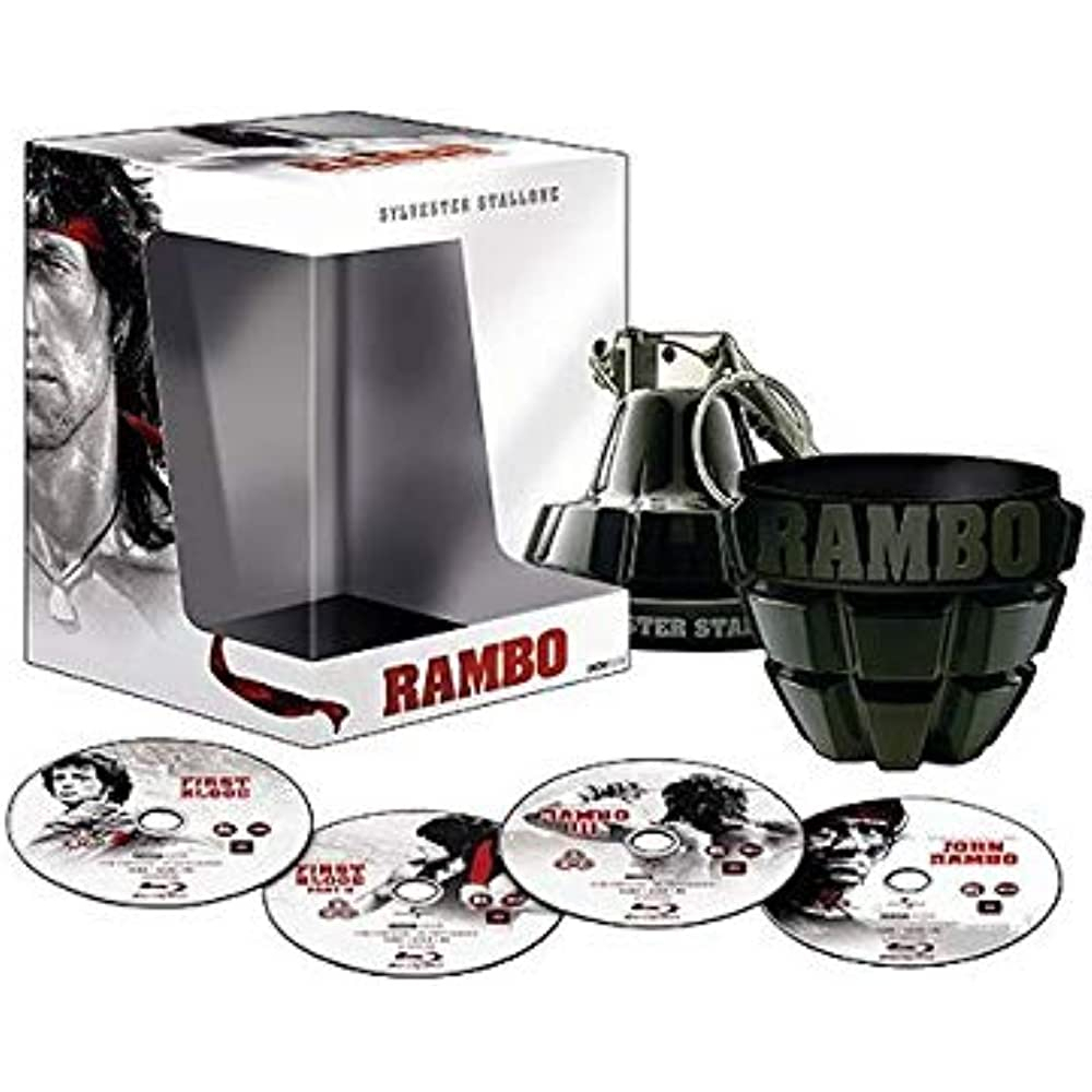 Gift set Rambo Bluray 4 filmes | Shopee Brasil