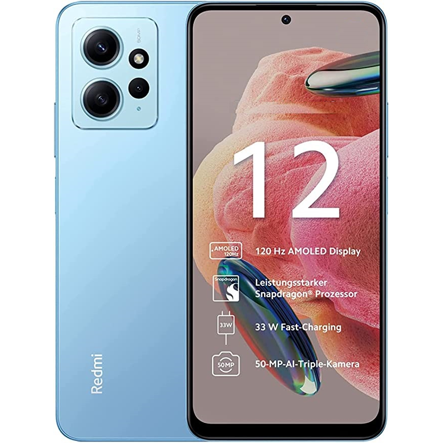 Smartphone Redmi Note 12 Lacrado Global Ice Blue 4gb Ram | Shopee Brasil