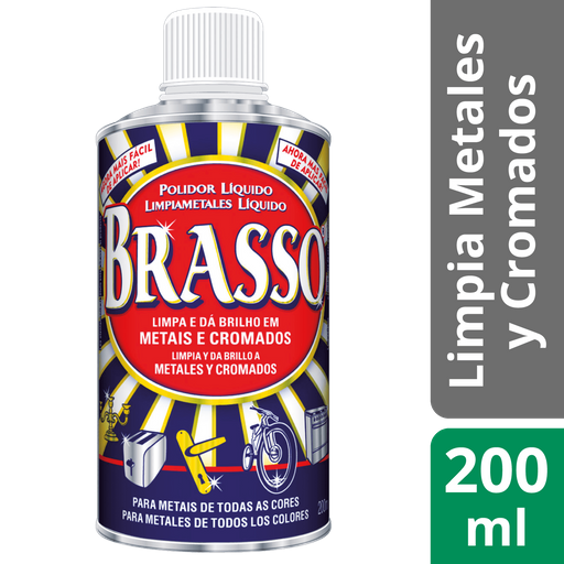 Polidor De Metais Brasso 200ml Limpa Da Brilho E Protege | Shopee Brasil