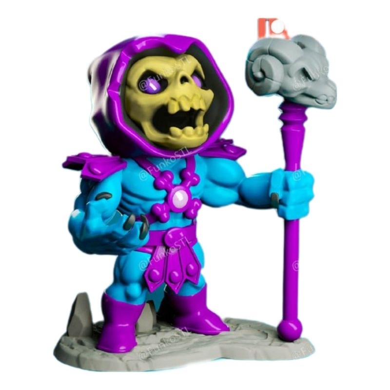 Esqueleto He-Man Chibi 10cm Figure Action | Shopee Brasil