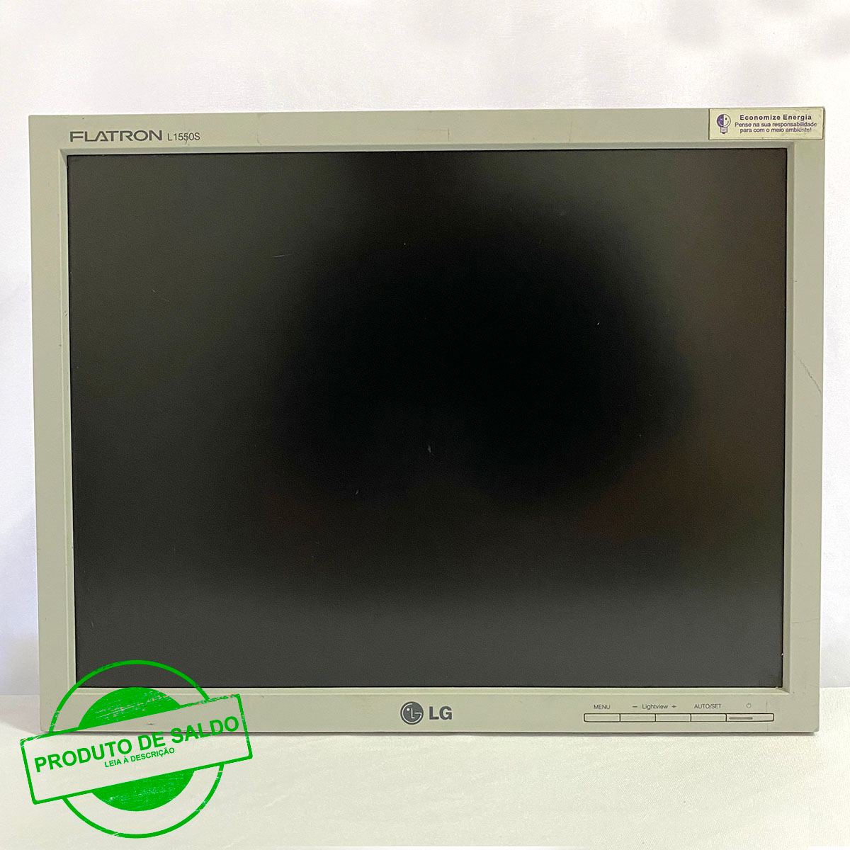 Monitor Lg 15'' Polegadas Flatron Vga Tn L1550S Cinza | Shopee Brasil