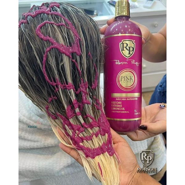 Matizador Pink 1 Litro Robson Peluquero Efeito Champanhe | Shopee Brasil