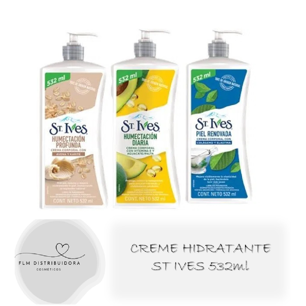 Creme Hidratante Corporal St Ives 532ml (Escolha o tipo) | Shopee Brasil