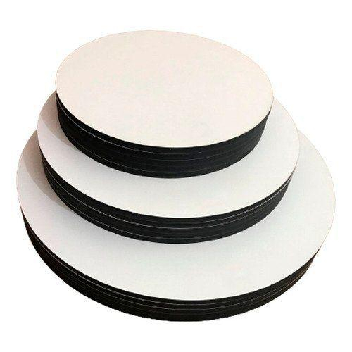 kit cake board 27+25cm 3mm branco 30 unidades total, cakeboard, cake ...