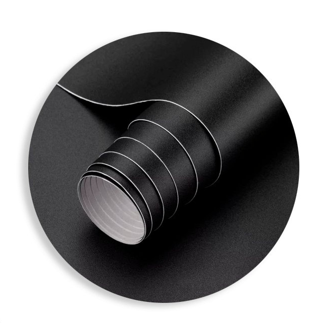 Papel Adesivo Autocolante Contact Colorido Preto Brilhoso com 10 Metros ...