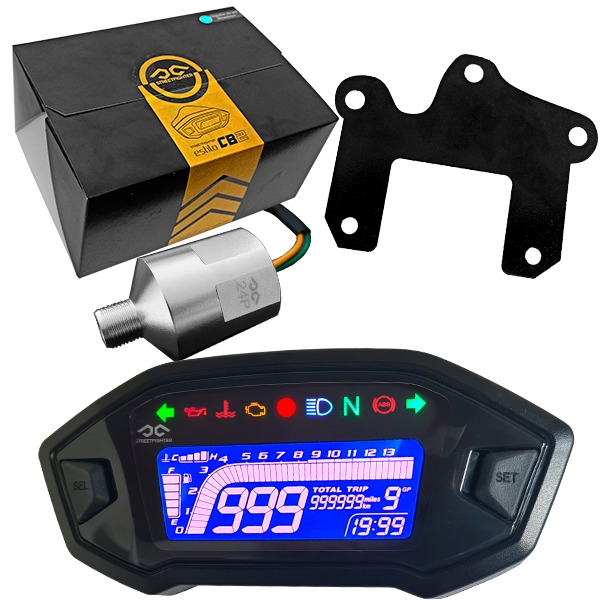 Painel digital Universal Estilo CB 2 Streetfighter Original | Shopee Brasil