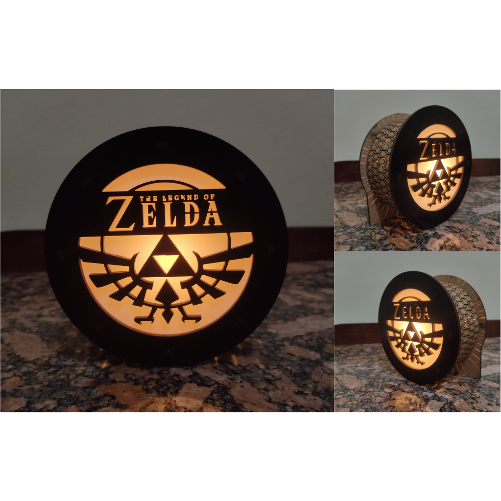 Luminária Abajur Zelda The Legend Of De Mesa Decorativa Geek Gamer ...