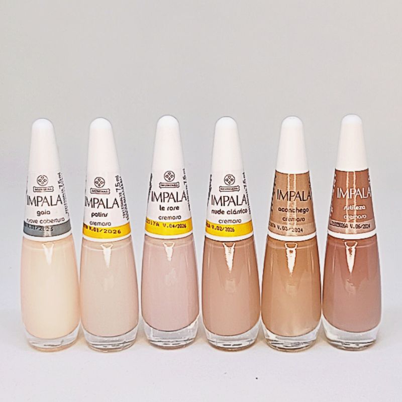 Kit de Esmaltes - Nudes Clássicos Impala. | Shopee Brasil