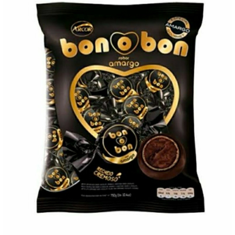 Bombom chocolate amargo bon o bon | Shopee Brasil