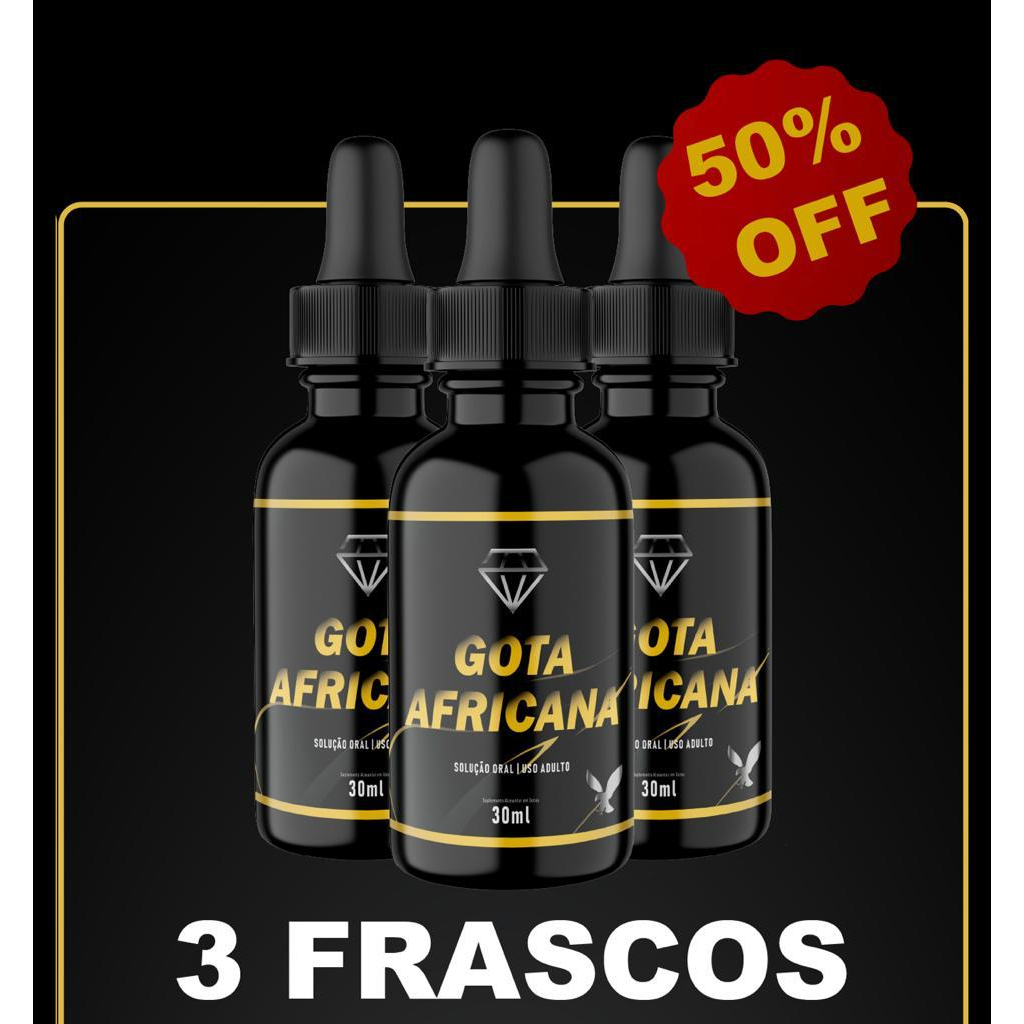 3 Frascos Gota africana original super oferta | Shopee Brasil