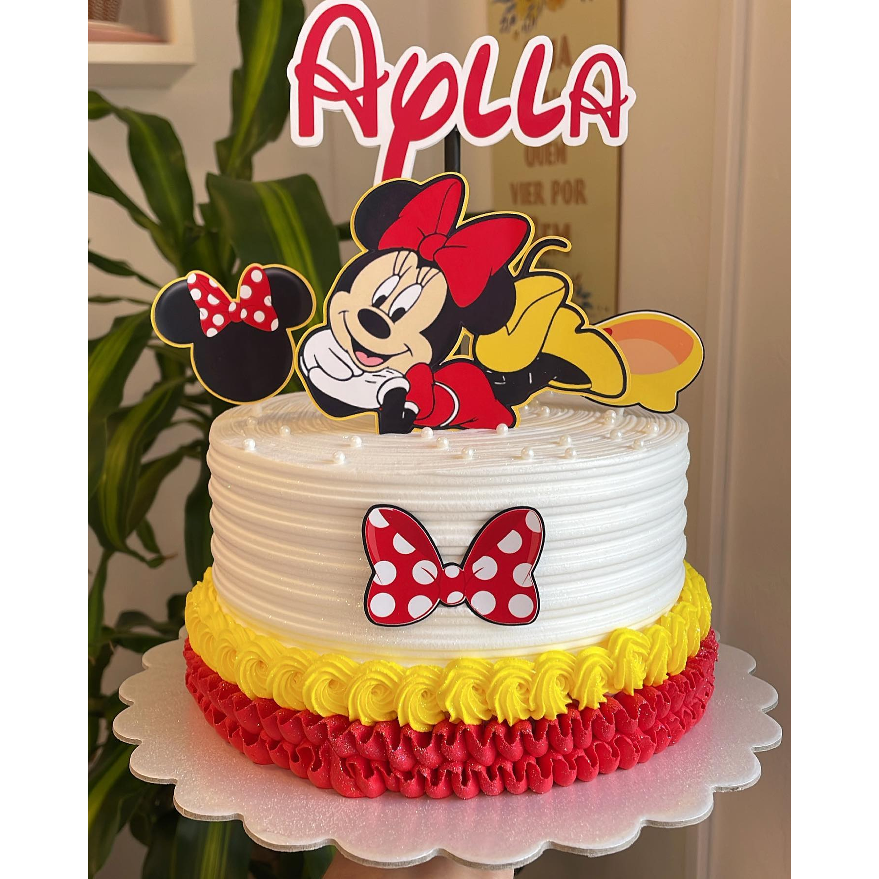 Topo Da Minnie - Topper Da Minnie - Topo De Bolo Minnie - Topper De ...