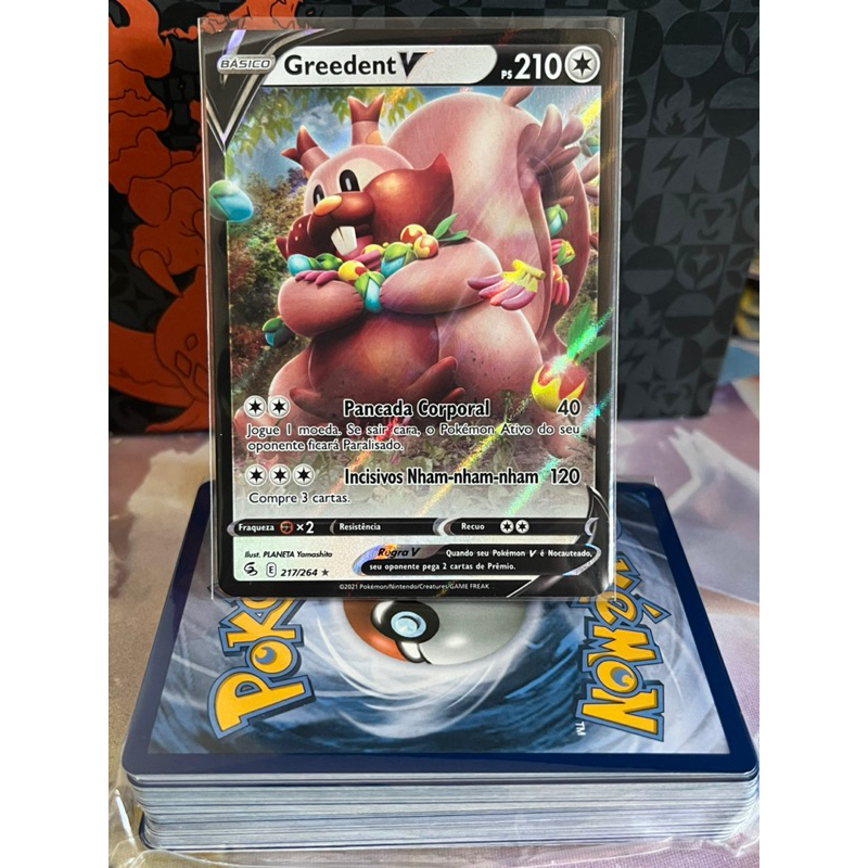 Deck Pokémon Normal c/ Greedent V Pronto para Jogar | Shopee Brasil