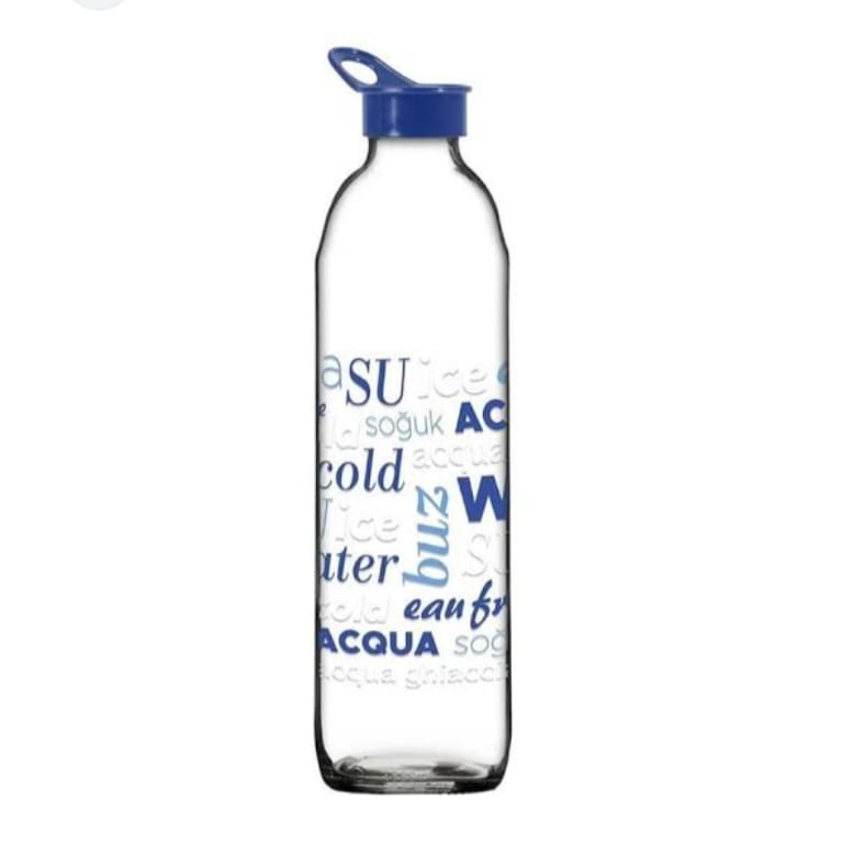 Garrafa De Água 1 Litro Vidro Colorida Acqua Casambiente | Shopee Brasil