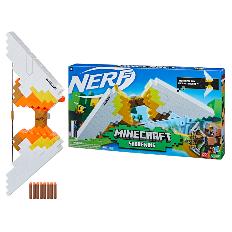 Nerf Minecraft Sabrewing - Hasbro F4734 | Shopee Brasil