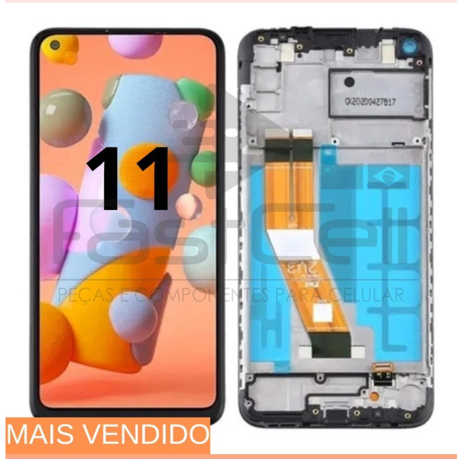 Tela frontal p/ samsung A11 Com aro/Sem aro | Shopee Brasil