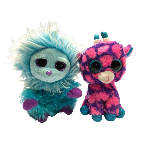 02 Brinquedos De Pelúcias Ty Monstaz Mops E Sky High | Shopee Brasil