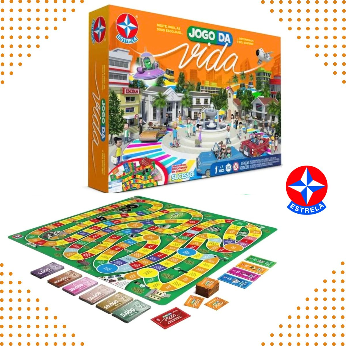 Jogo Da Vida Tabuleiro Com Aplicativo Estrela | Shopee Brasil